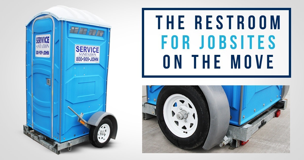 Towable Trailer Mounted Porta Potty
