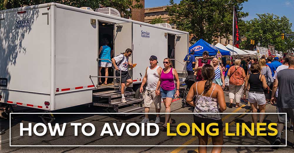 How to Avoid Restroom Lines at Your Event